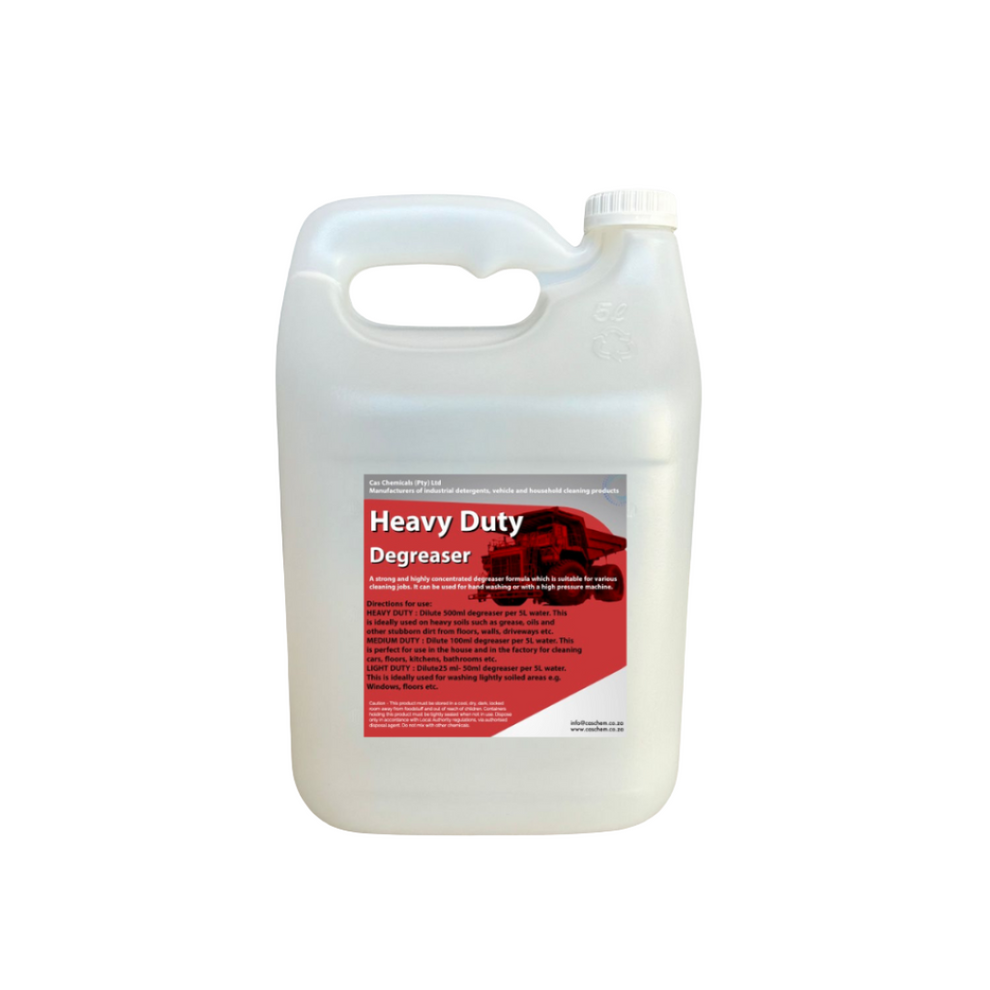 Heavy Duty Degreaser 5L – Cas Chemicals (Pty) Ltd