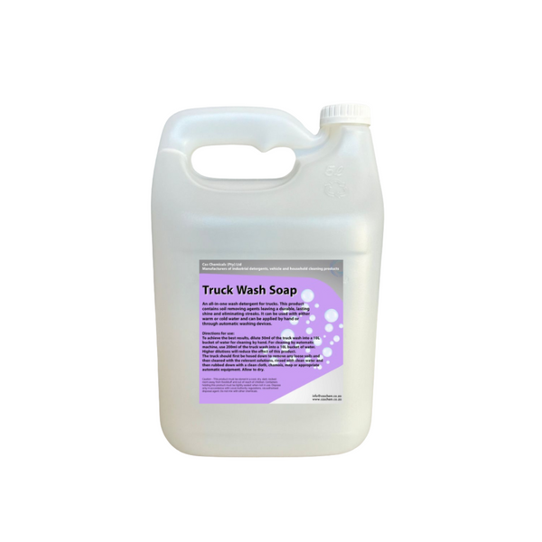 Truck Wash Soap 5L – Cas Chemicals (Pty) Ltd
